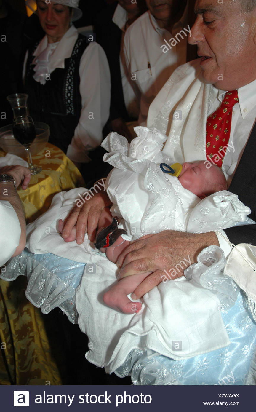 Circumcision Brit Mila Ceremony Godfather High Resolution Stock ...