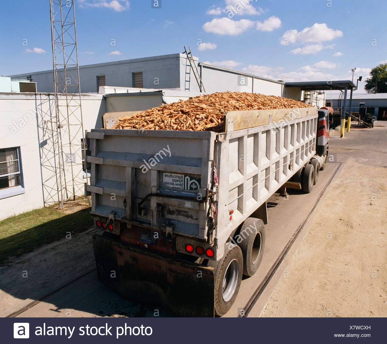 Truck Unloading Vegetables Stock Photos & Truck Unloading Vegetables ...