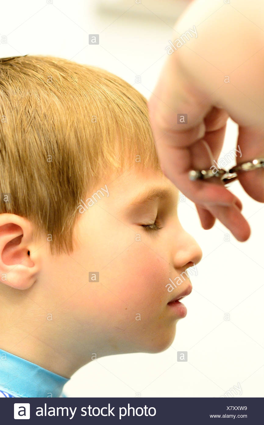 Boys Cut Hair High Resolution Stock Photography and Images - Alamy