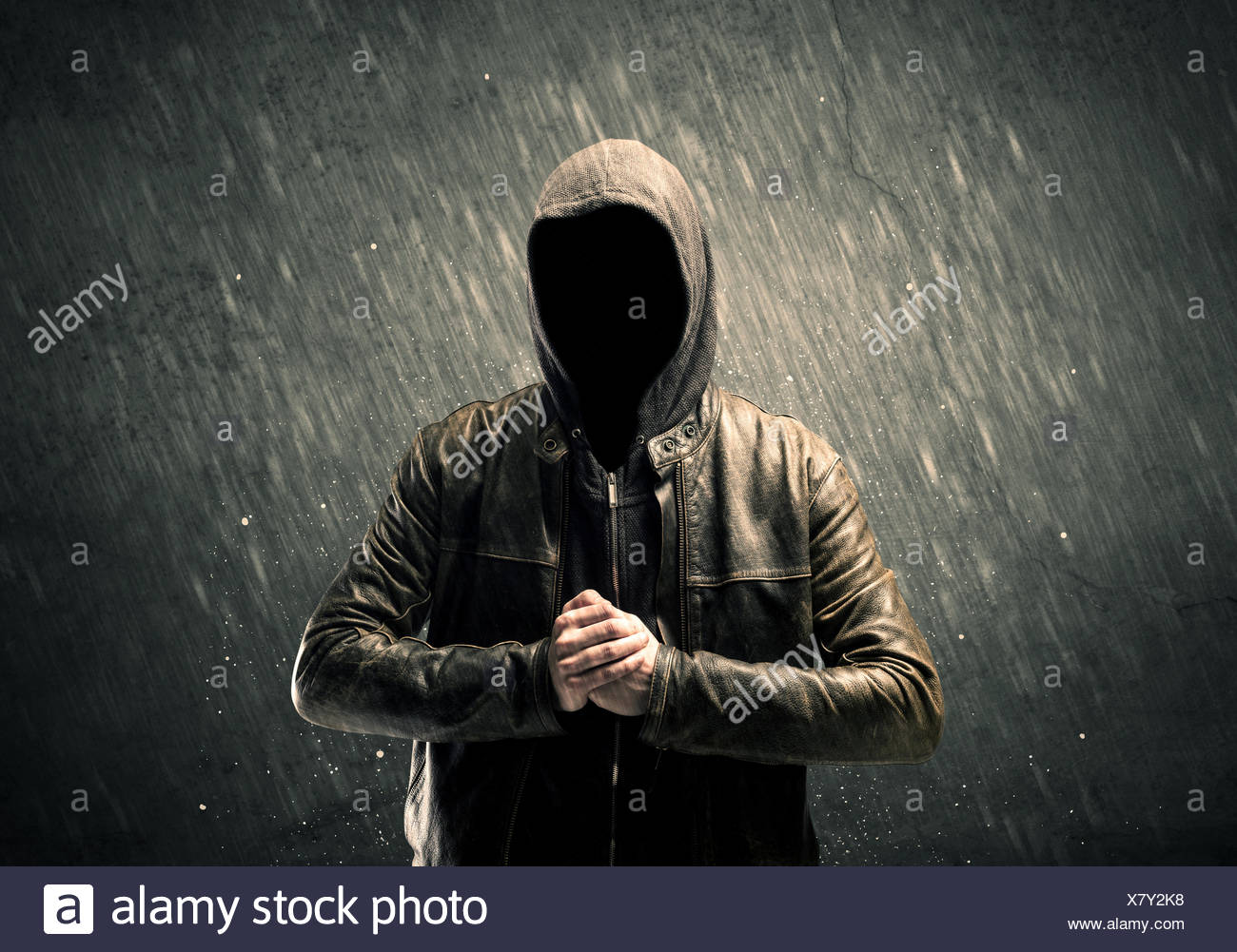 Faceless Guy Standing In Hoodie High Resolution Stock Photography and ...