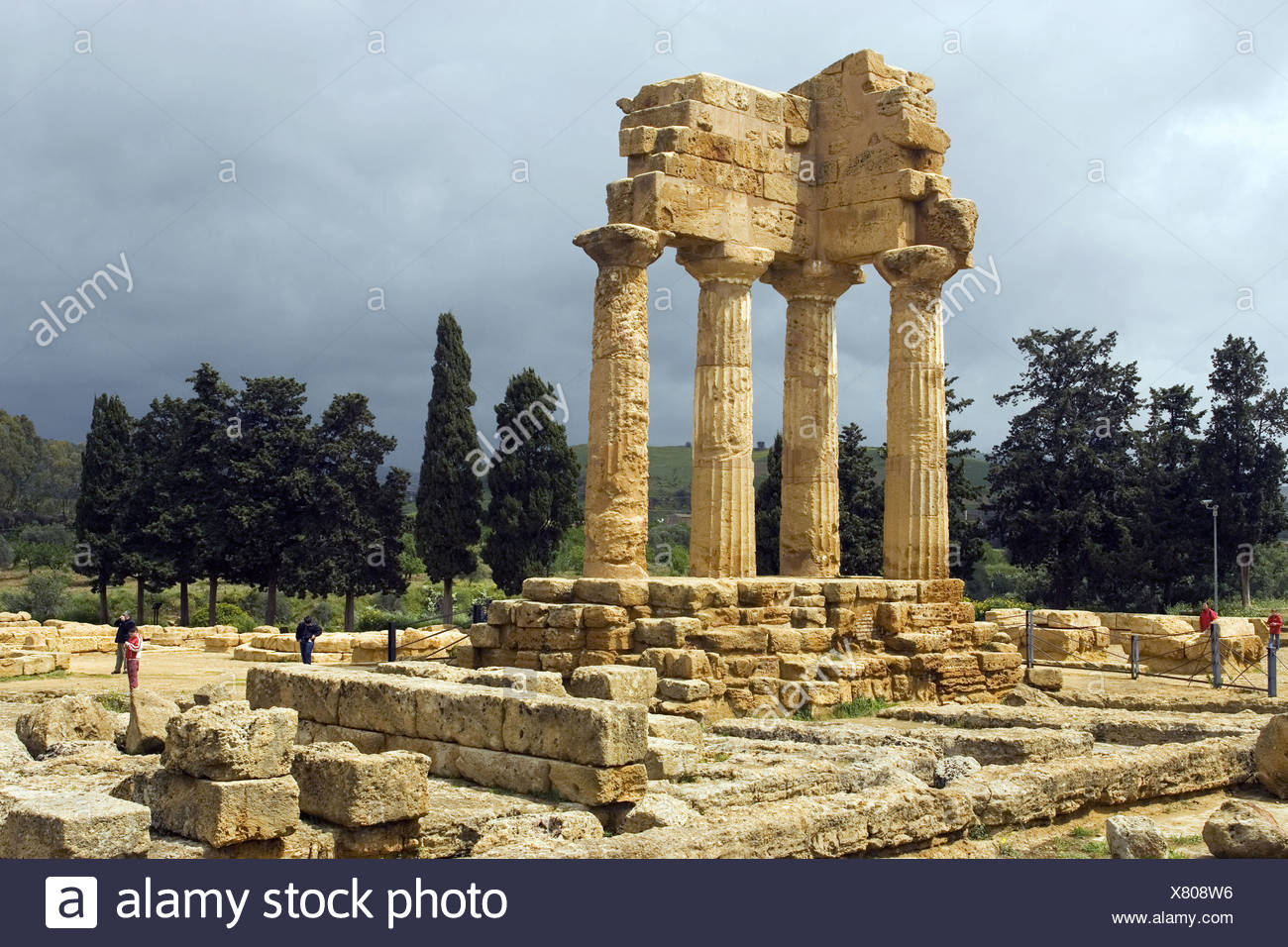 Ancient Greek Temple Pollux Dioscuri High Resolution Stock Photography ...