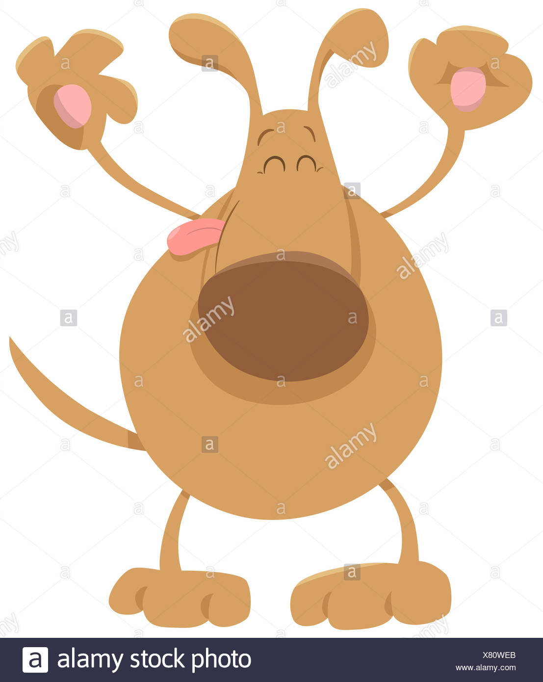 Cartoon Happy Dog Stock Photos & Cartoon Happy Dog Stock Images - Alamy
