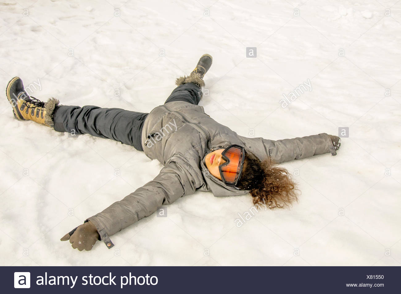 Girl Lying On Back Full Length High Resolution Stock Photography and ...