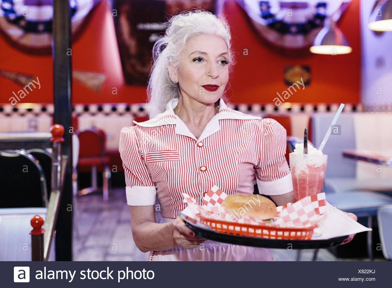 American Style Waitress High Resolution Stock Photography and Images ...