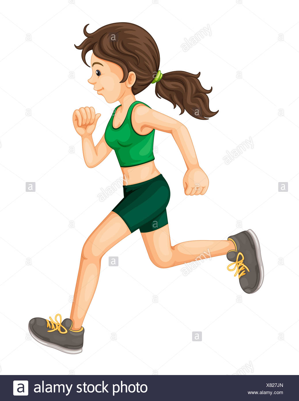 Cartoon Woman Walking Stock Photos & Cartoon Woman Walking Stock Images ...
