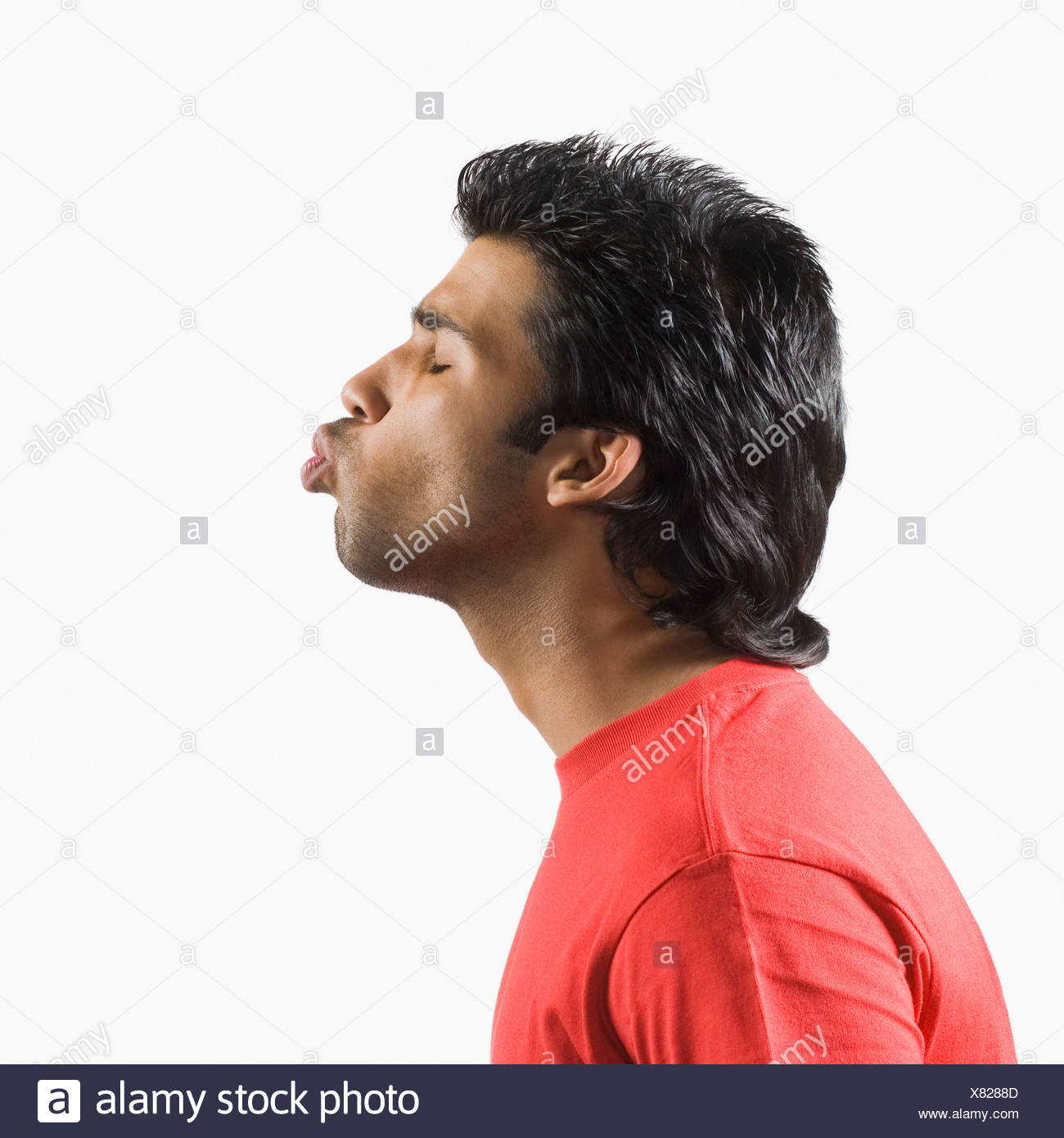 Man Puckering Lips Stock Photos & Man Puckering Lips Stock Images - Alamy