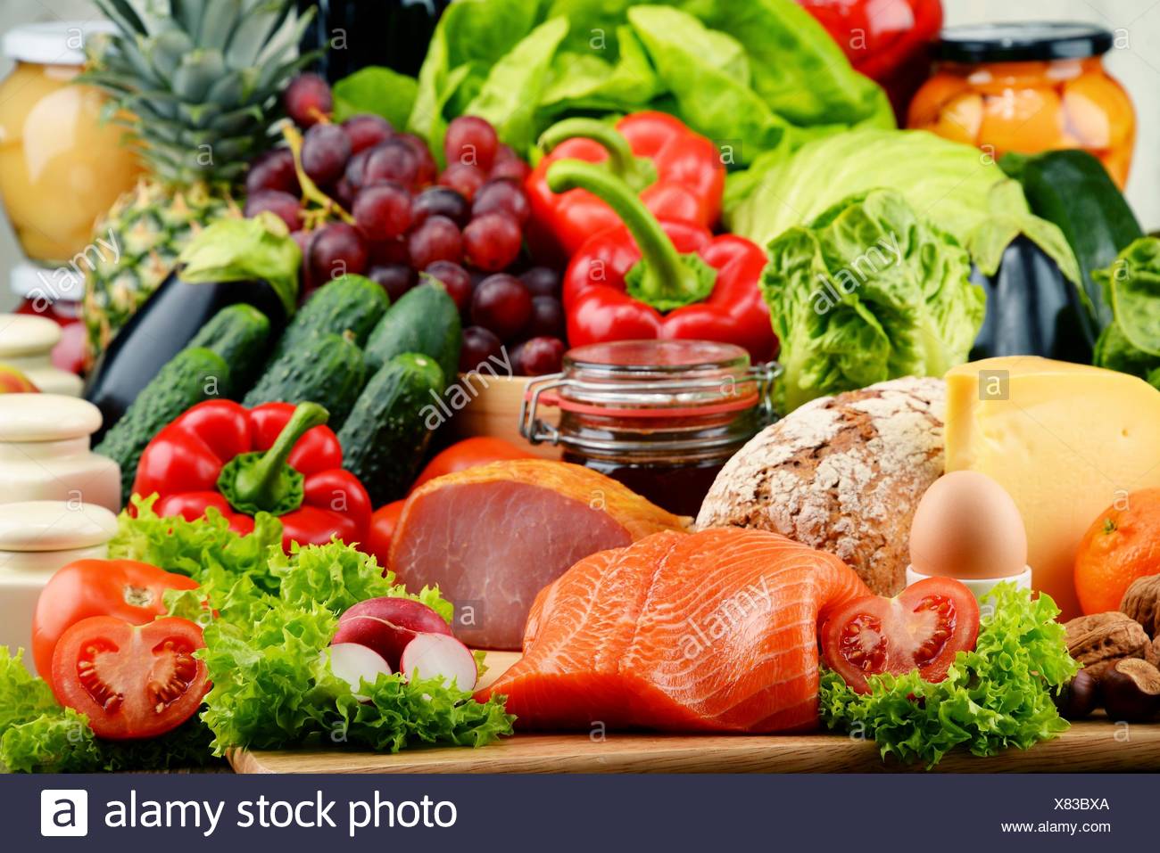 Fruit Vegetables Meat Fish High Resolution Stock Photography and Images ...