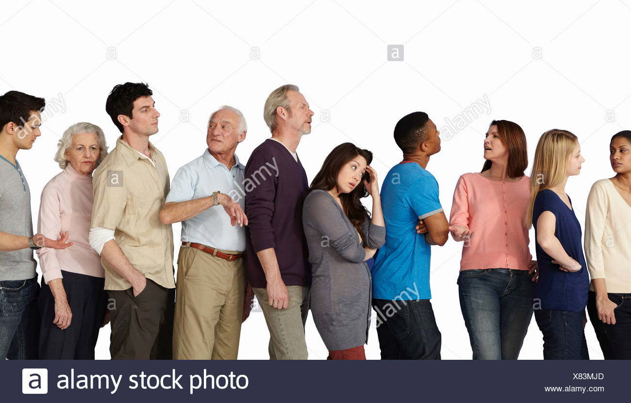 Man And Woman In The Crowd High Resolution Stock Photography and Images ...