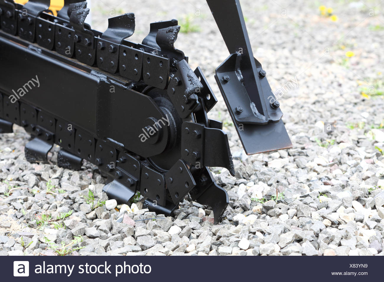 Trench Digger High Resolution Stock Photography and Images - Alamy