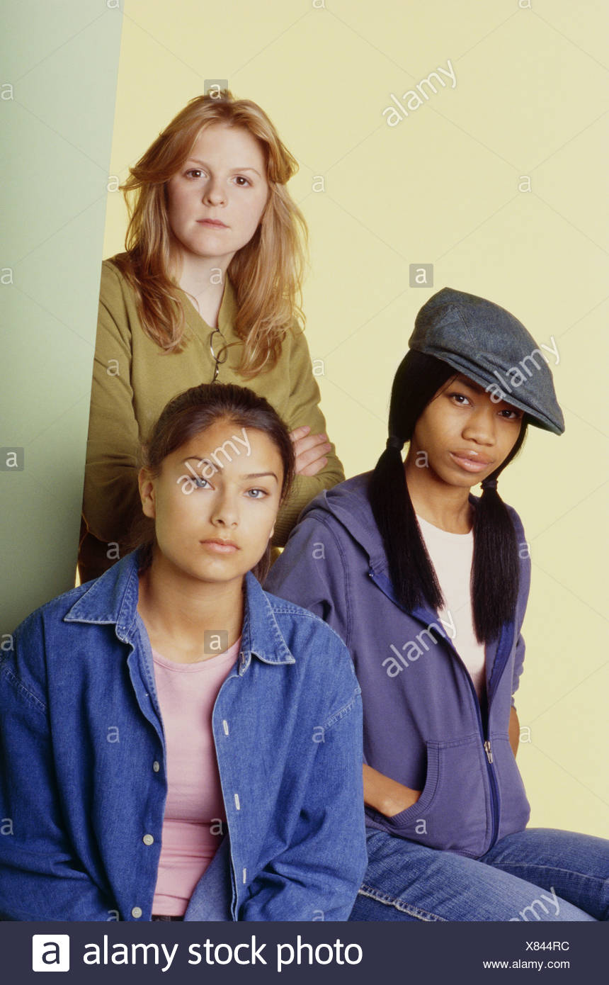 Teen Girl Facing Camera Serious High Resolution Stock Photography and ...