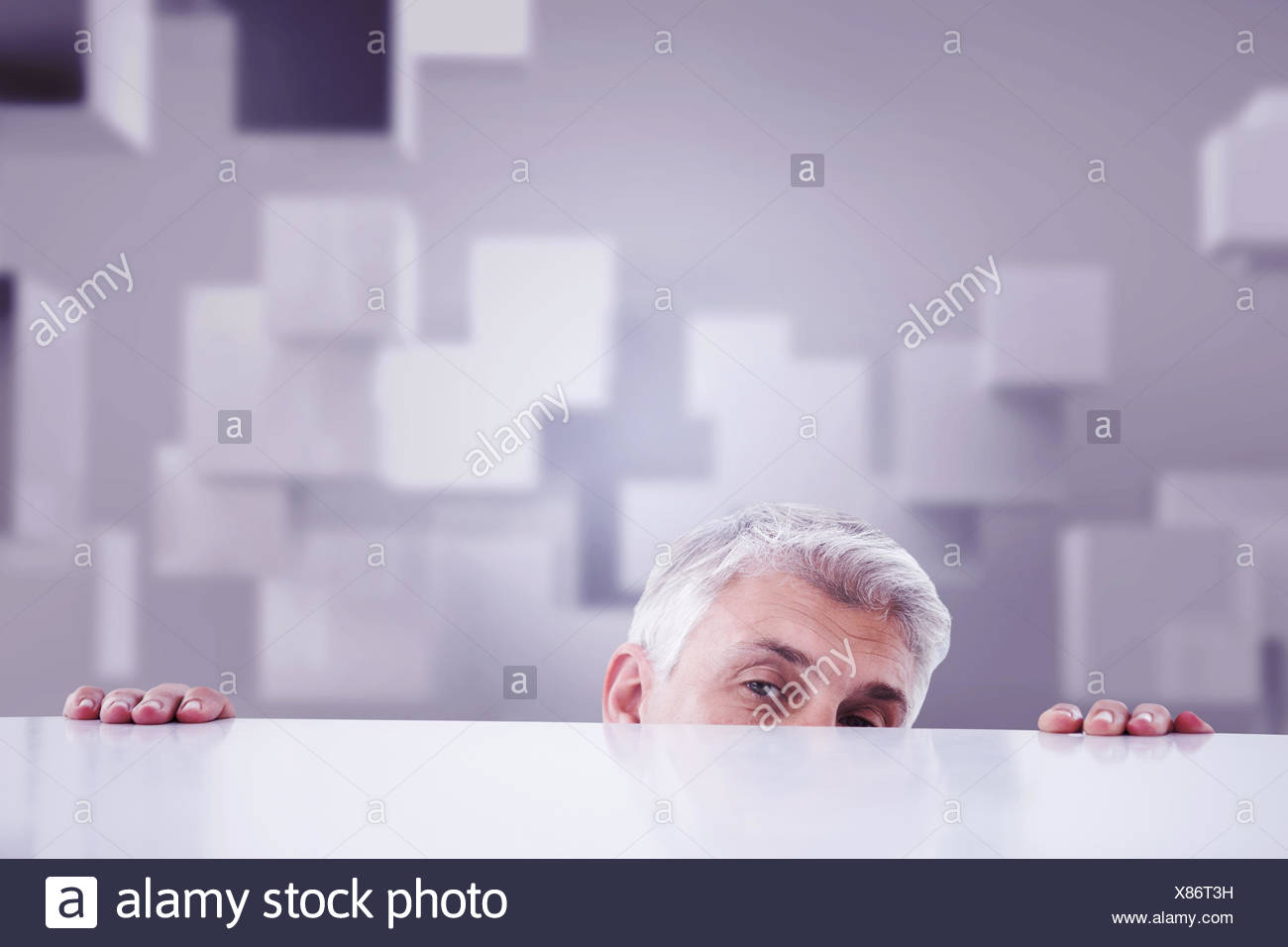 Peeking Over Desk High Resolution Stock Photography and Images - Alamy