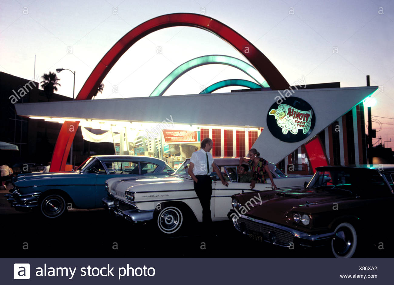 Classic American Car Diner Stock Photos & Classic American Car Diner ...