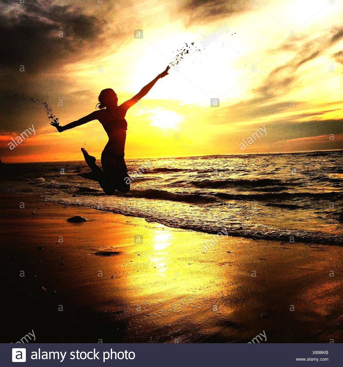 Woman Jumping Water High Resolution Stock Photography and Images - Alamy