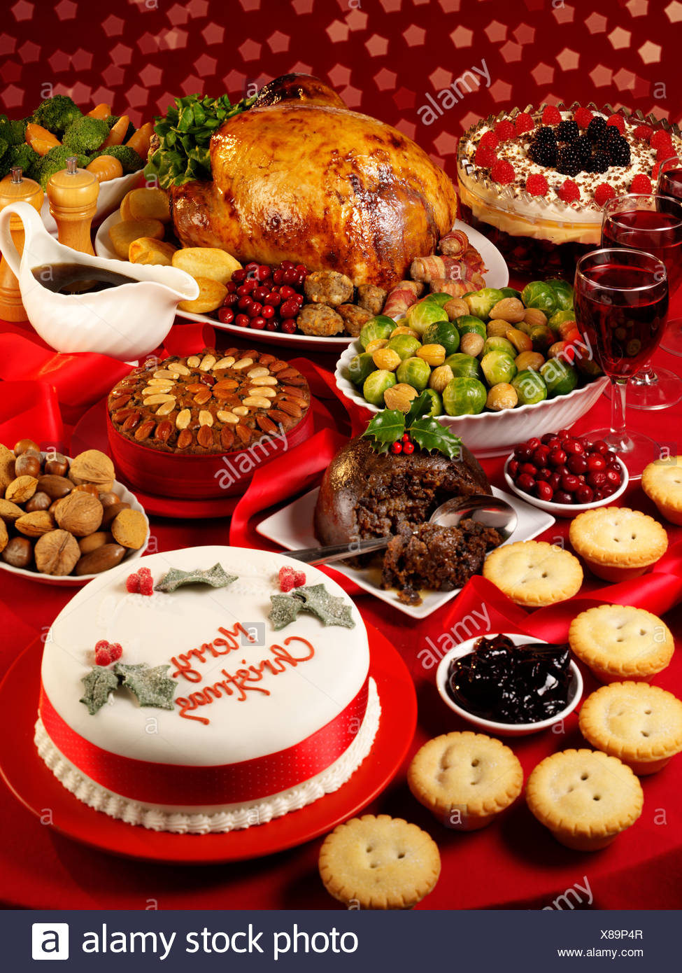 Christmas Turkey Pudding Stock Photos & Christmas Turkey Pudding Stock ...