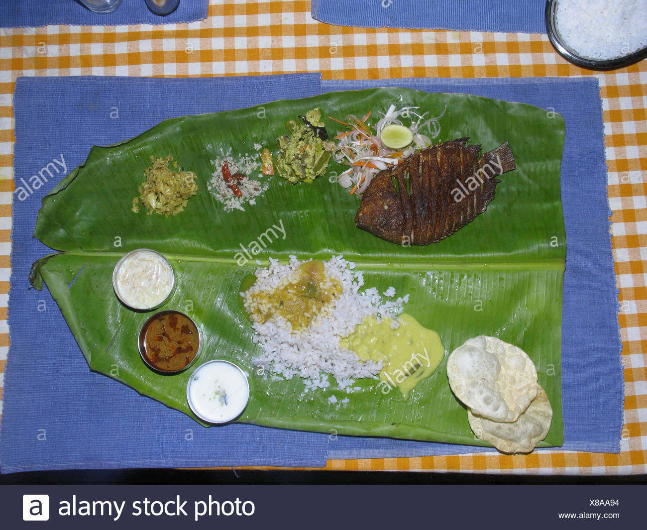 Kerala Food Thali Stock Photos & Kerala Food Thali Stock Images - Alamy