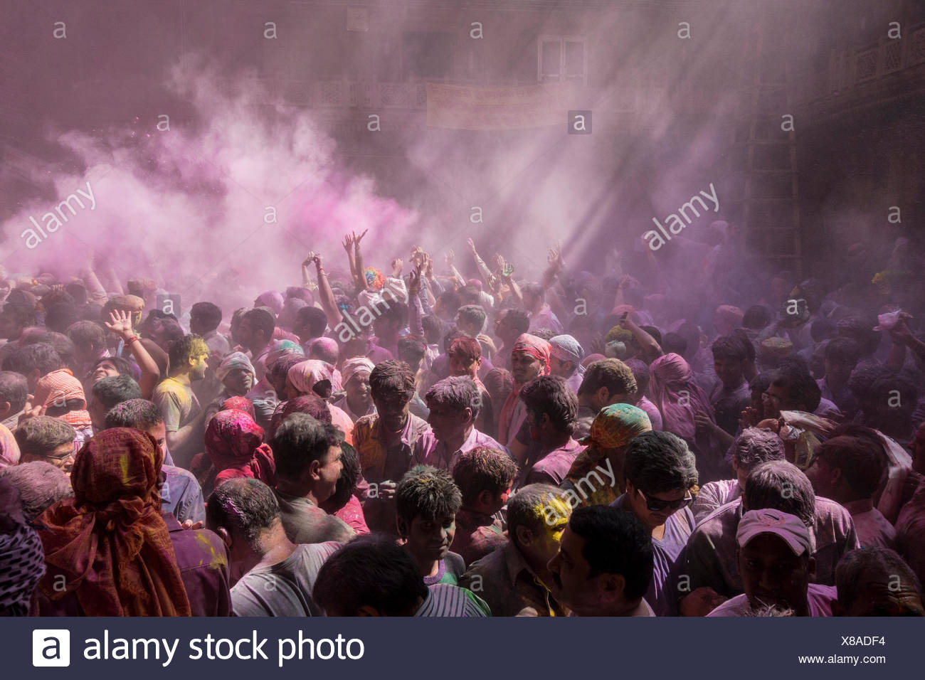Holi Festival India Throwing Powder High Resolution Stock Photography ...