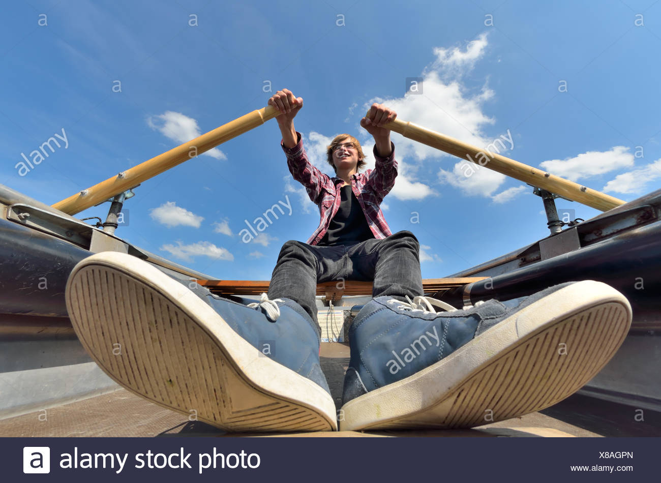 Foot In Rowing Boat High Resolution Stock Photography and Images - Alamy