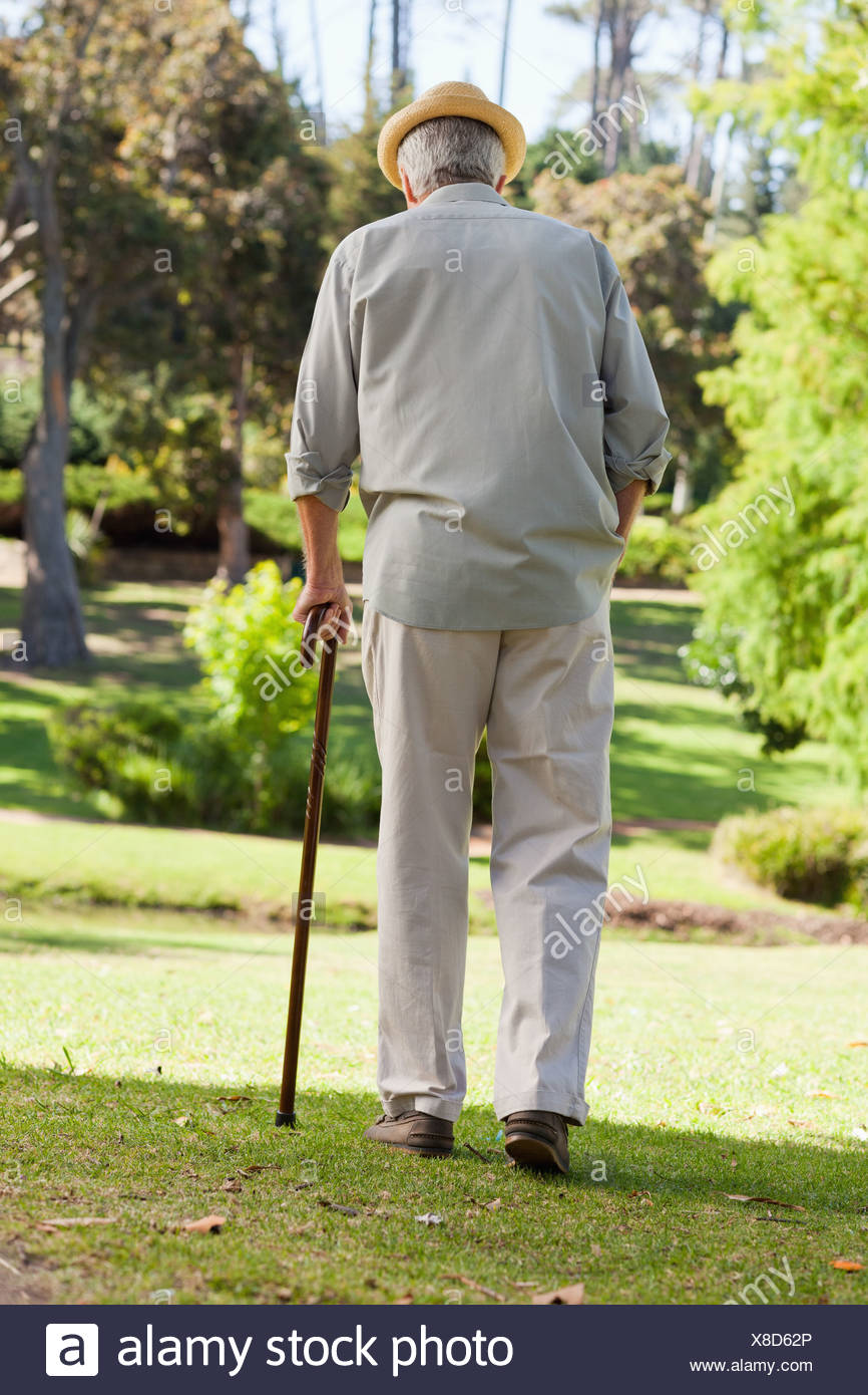 Old Man Holding Walking Stick High Resolution Stock Photography and ...