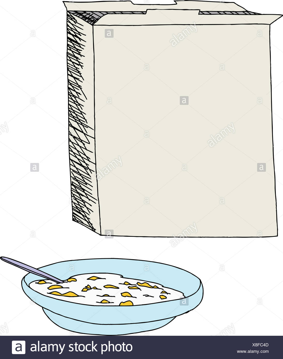 Breakfast Cereal Box Cartoon High Resolution Stock Photography and ...