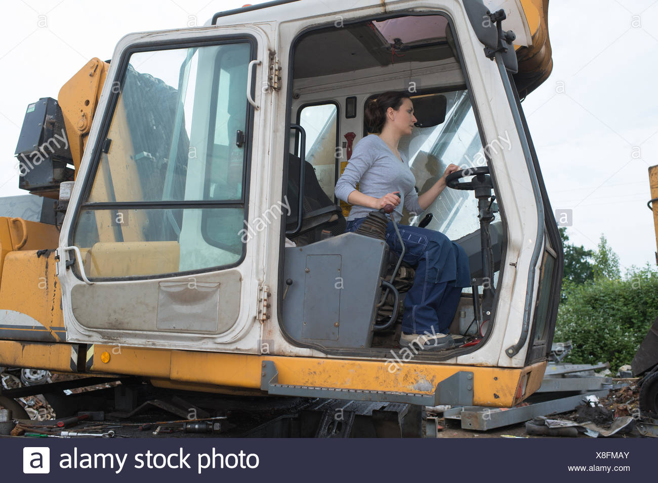 Female Tractor Driver Stock Photos & Female Tractor Driver Stock Images ...