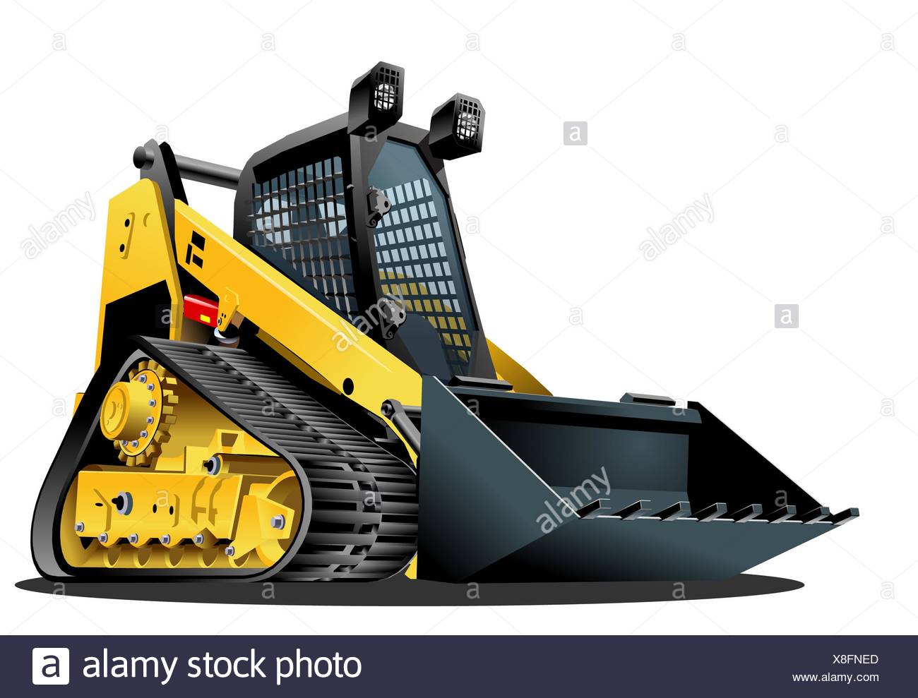Cartoon Skid Steer High Resolution Stock Photography and Images - Alamy