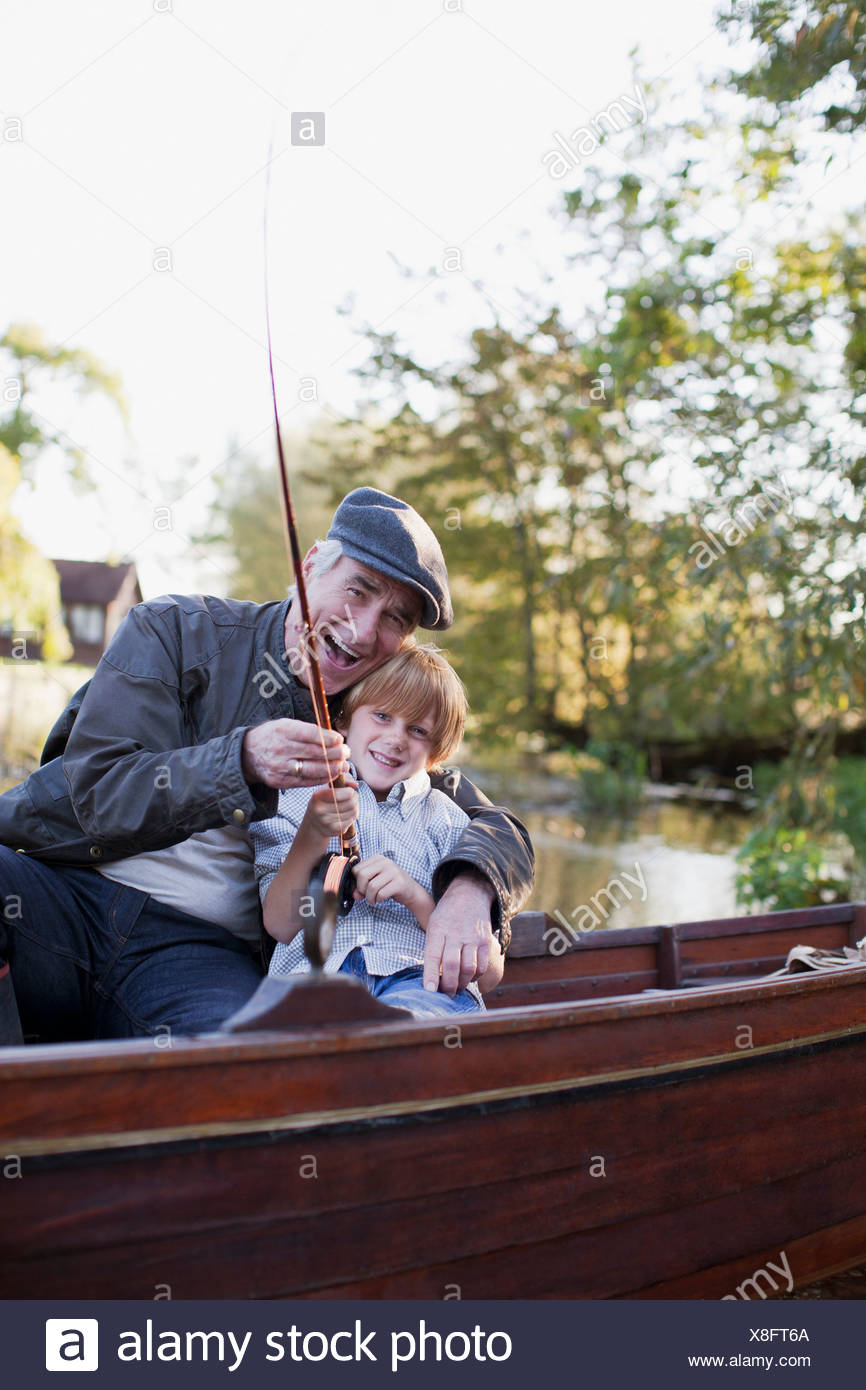 Grandpa Grandson Fishing Stock Photos & Grandpa Grandson Fishing Stock ...