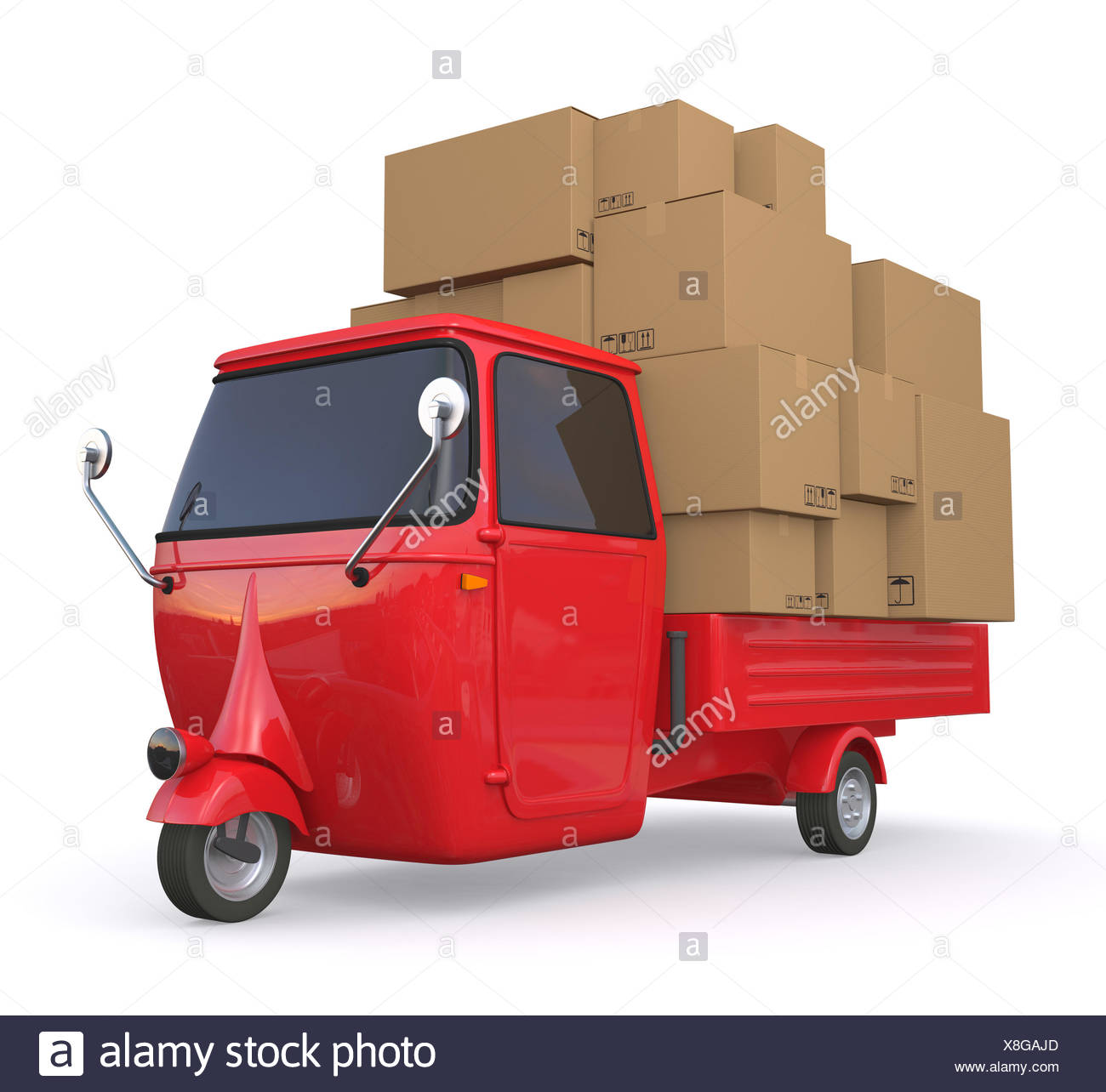 Three Wheeled Delivery Van High Resolution Stock Photography and Images ...