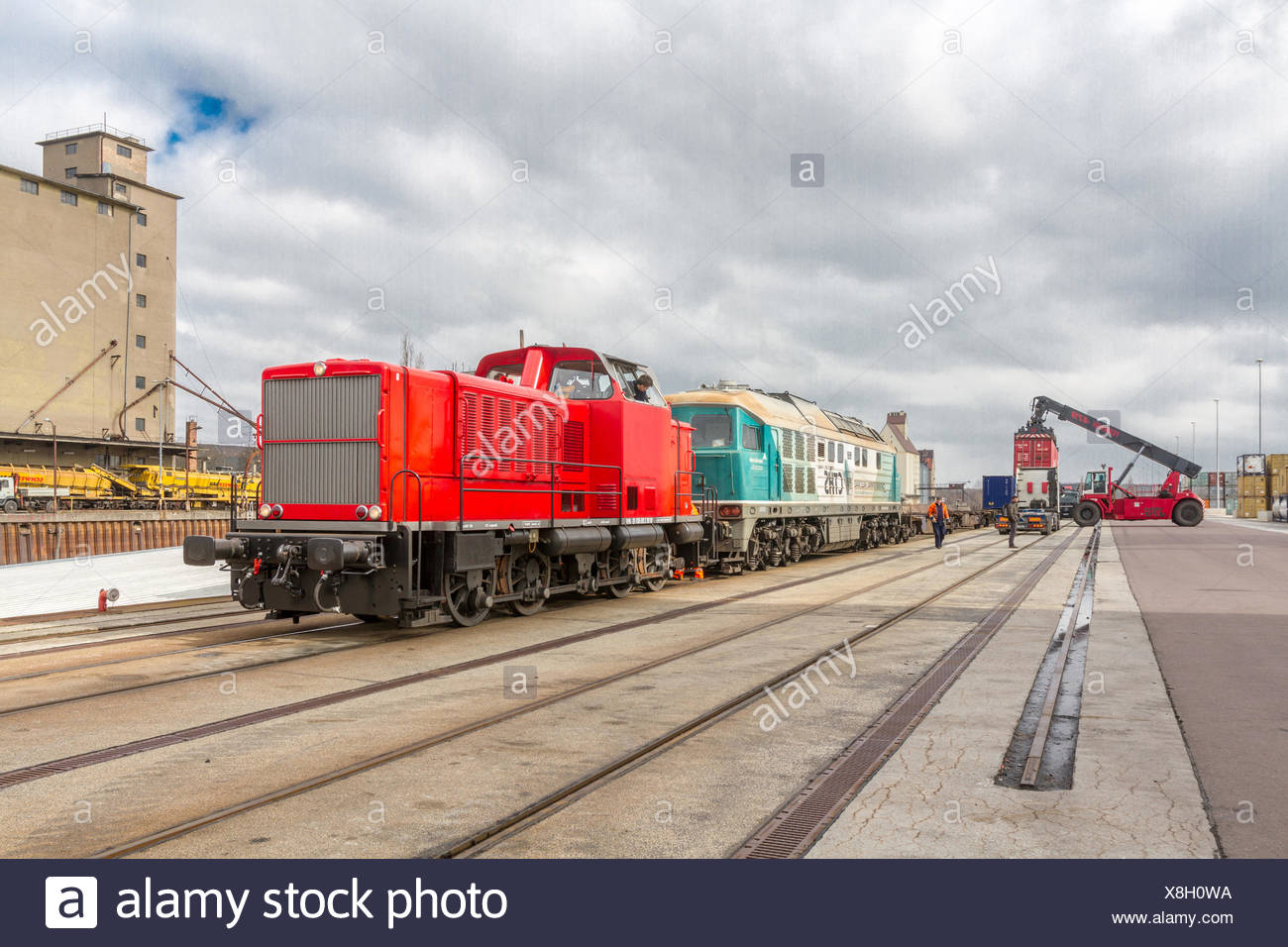 Trimodal Container Terminal High Resolution Stock Photography and ...