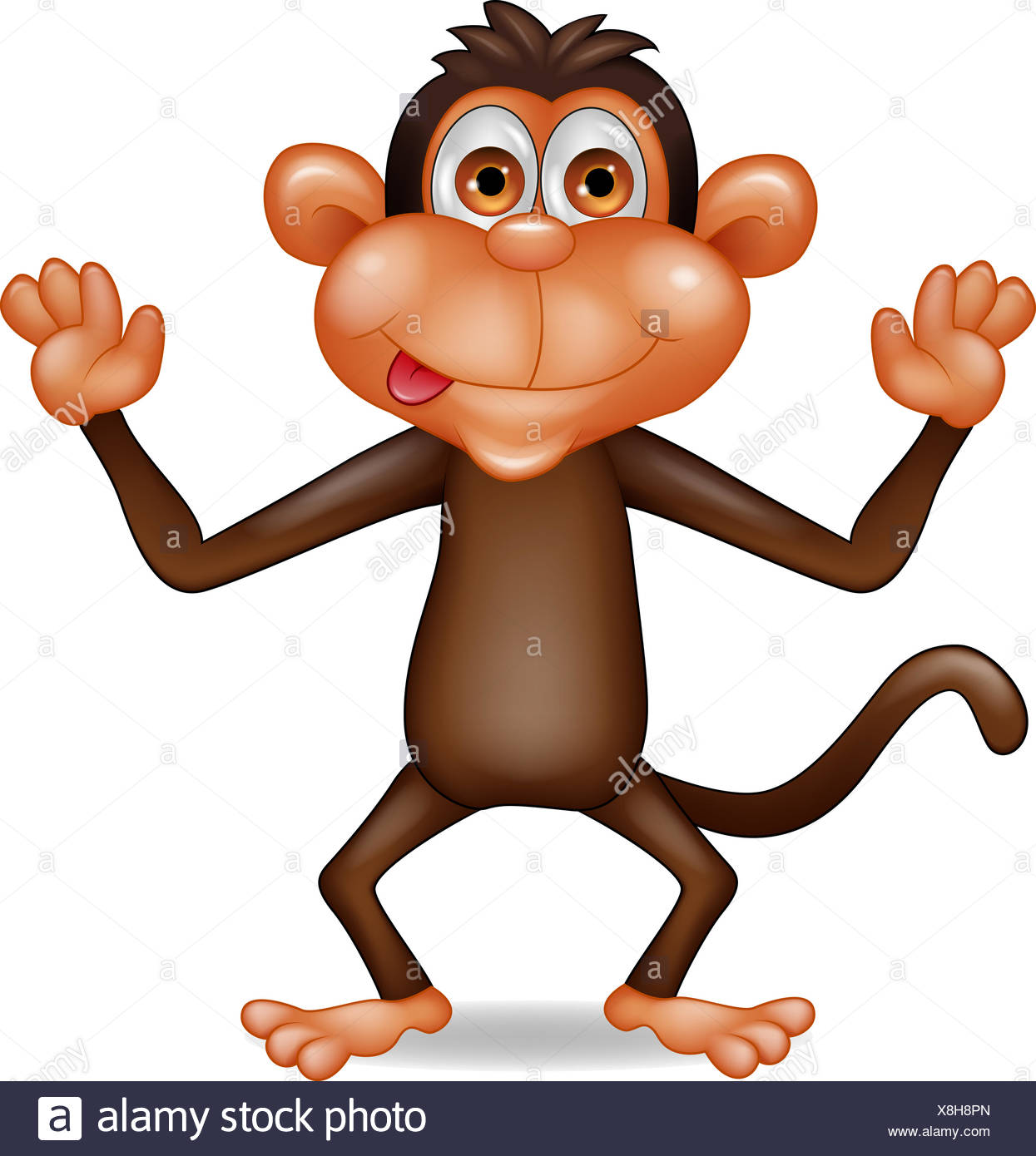 Cartoon Funny Monkey Cartoon Laughing High Resolution Stock Photography ...