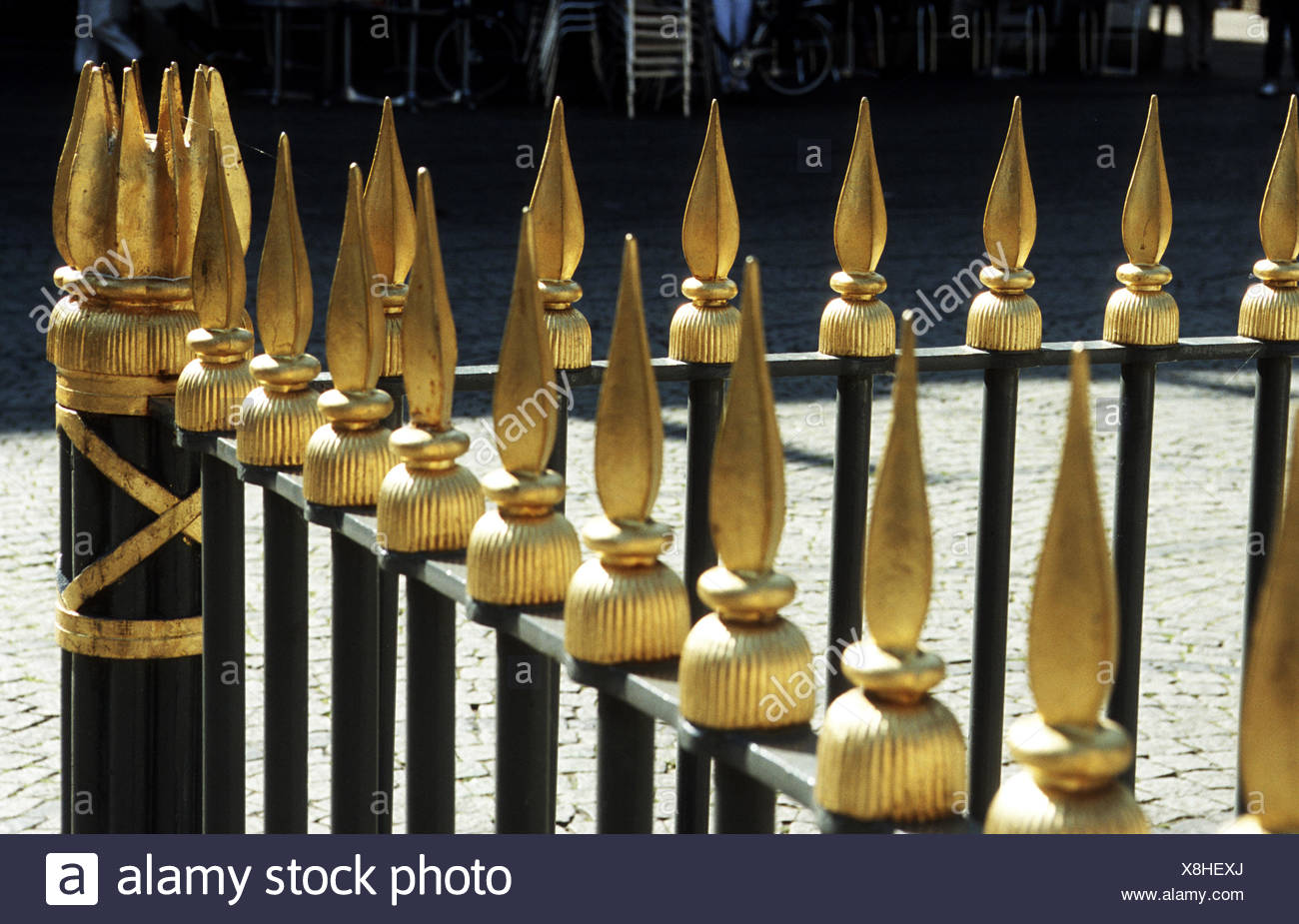 Gold Fence High Resolution Stock Photography and Images - Alamy