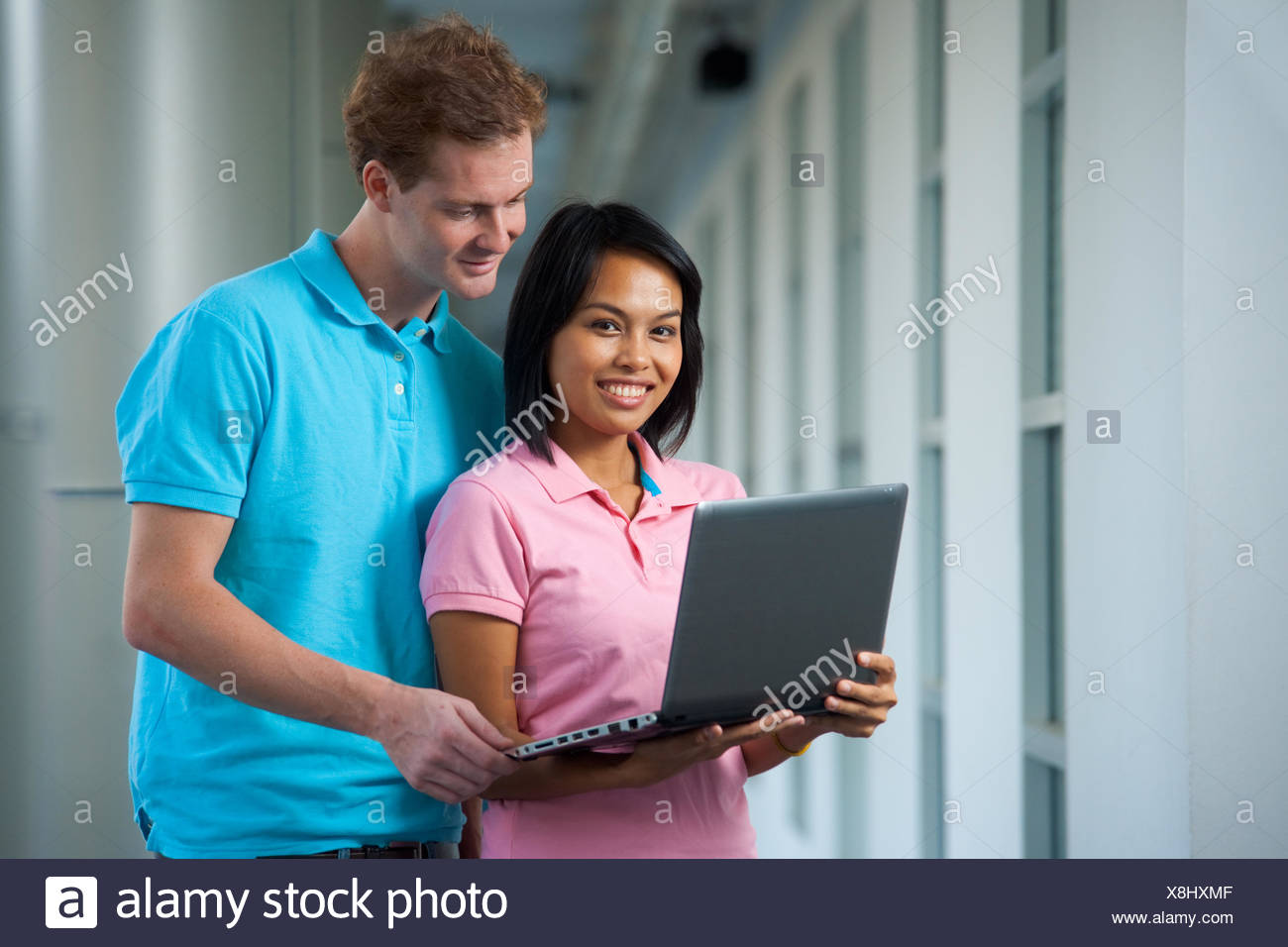 Uni Students With Laptop High Resolution Stock Photography and Images ...