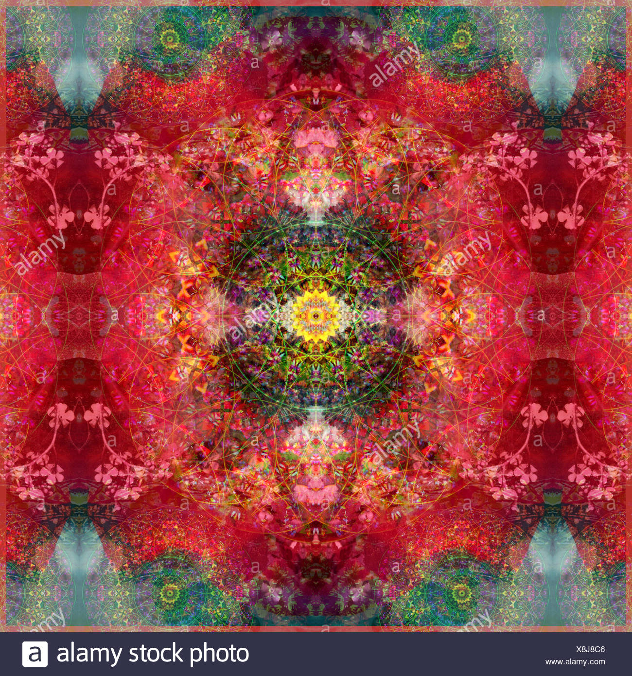 Energetic Symmetric Onament From Flower High Resolution Stock Photography and Images - Alamy
