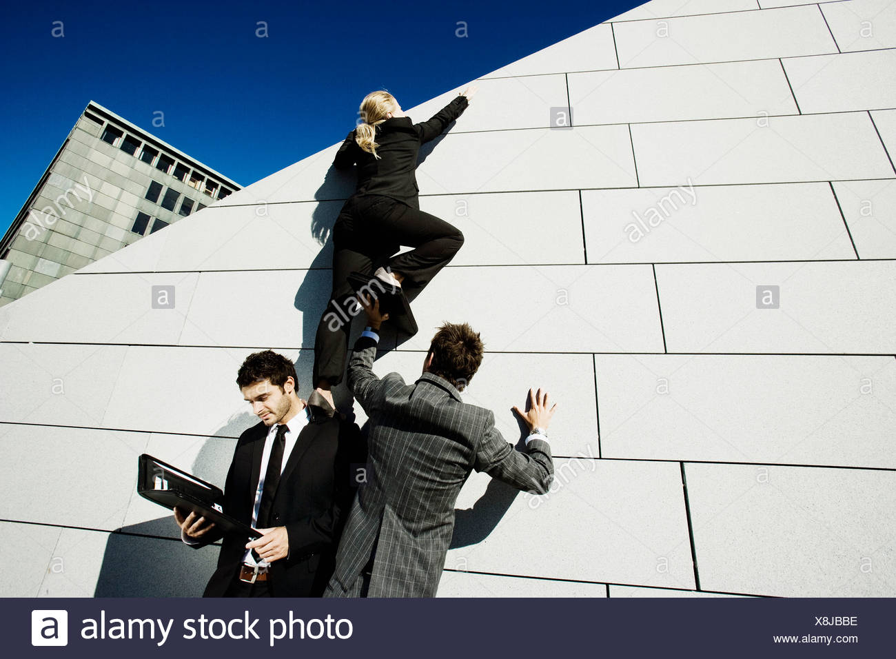 Person Climbing Over Wall High Resolution Stock Photography and Images ...