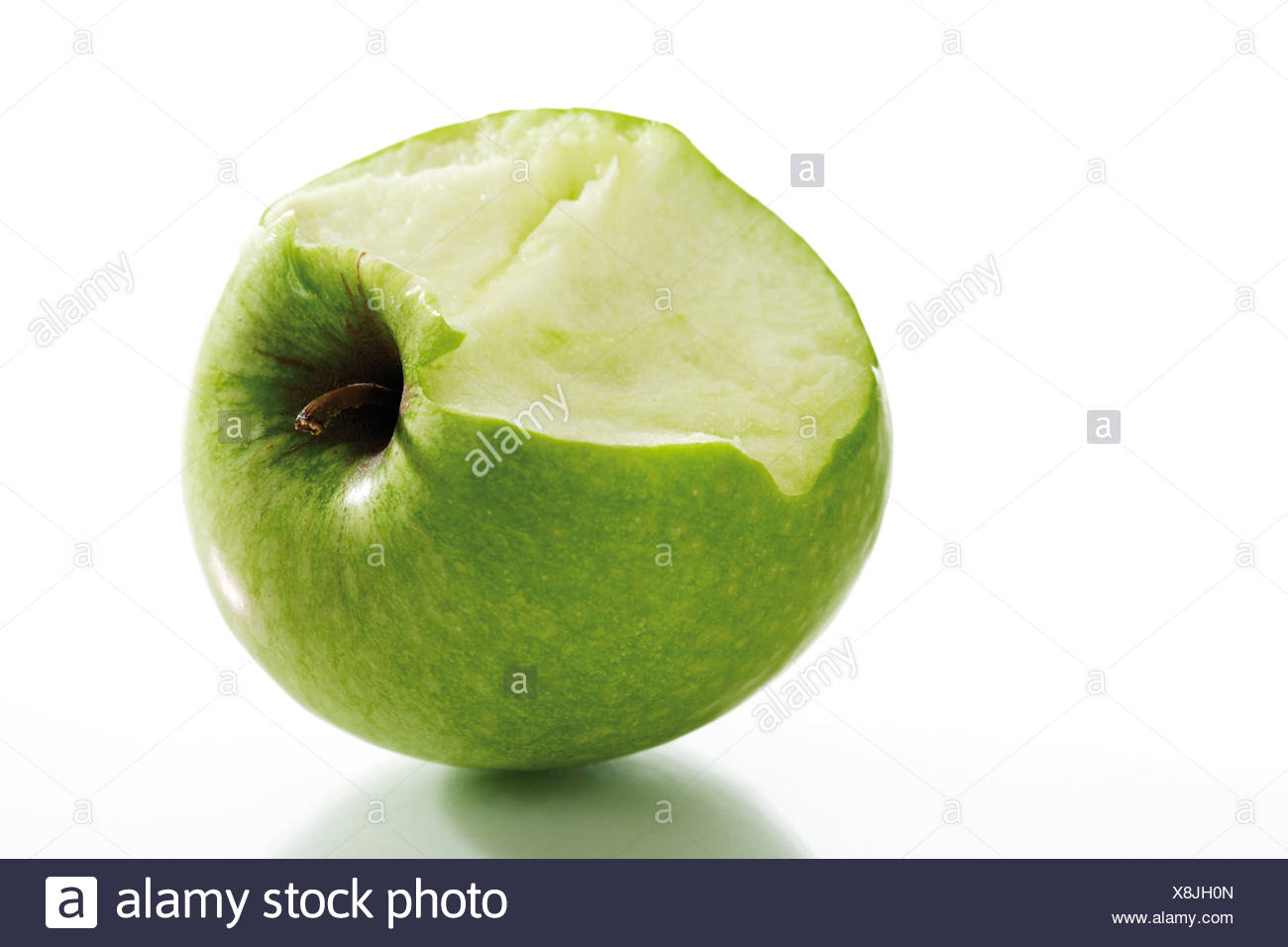 Apfel Angebissen Stock Photos & Apfel Angebissen Stock Images - Alamy