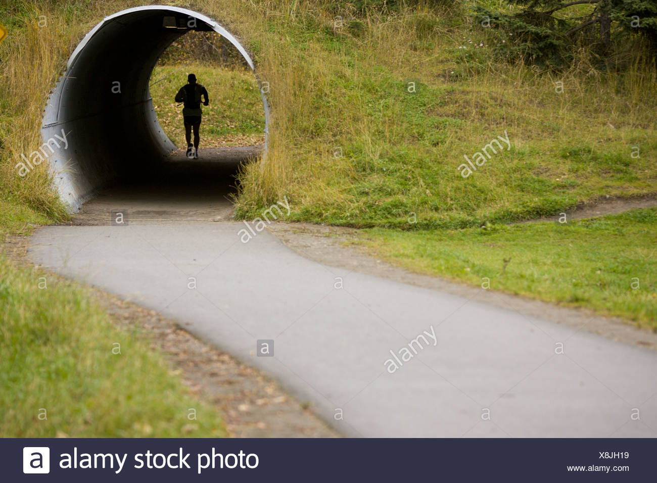 Tunnel Running Silhouette High Resolution Stock Photography and Images ...