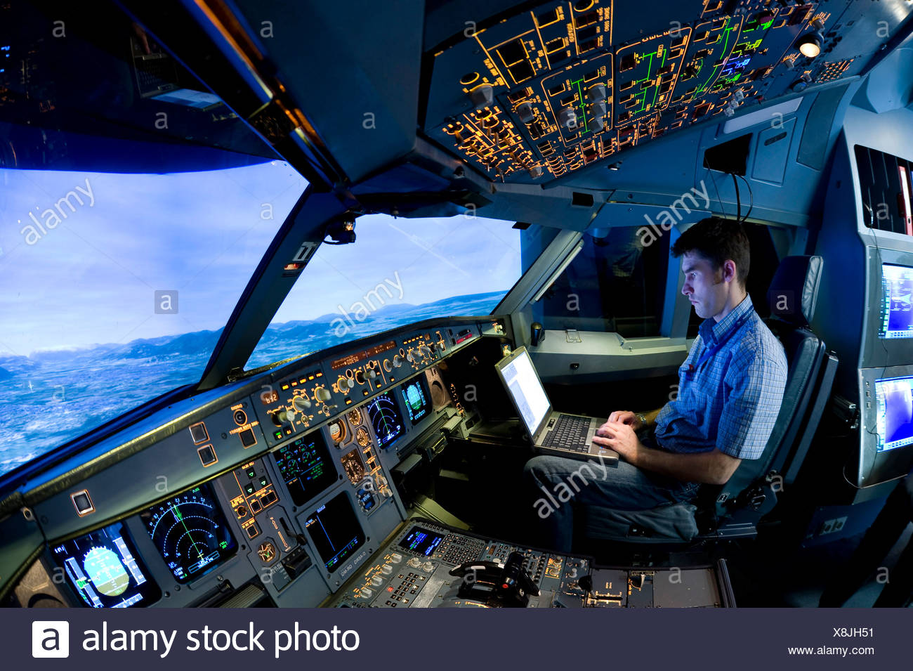 Flight Training Cockpit High Resolution Stock Photography and Images ...