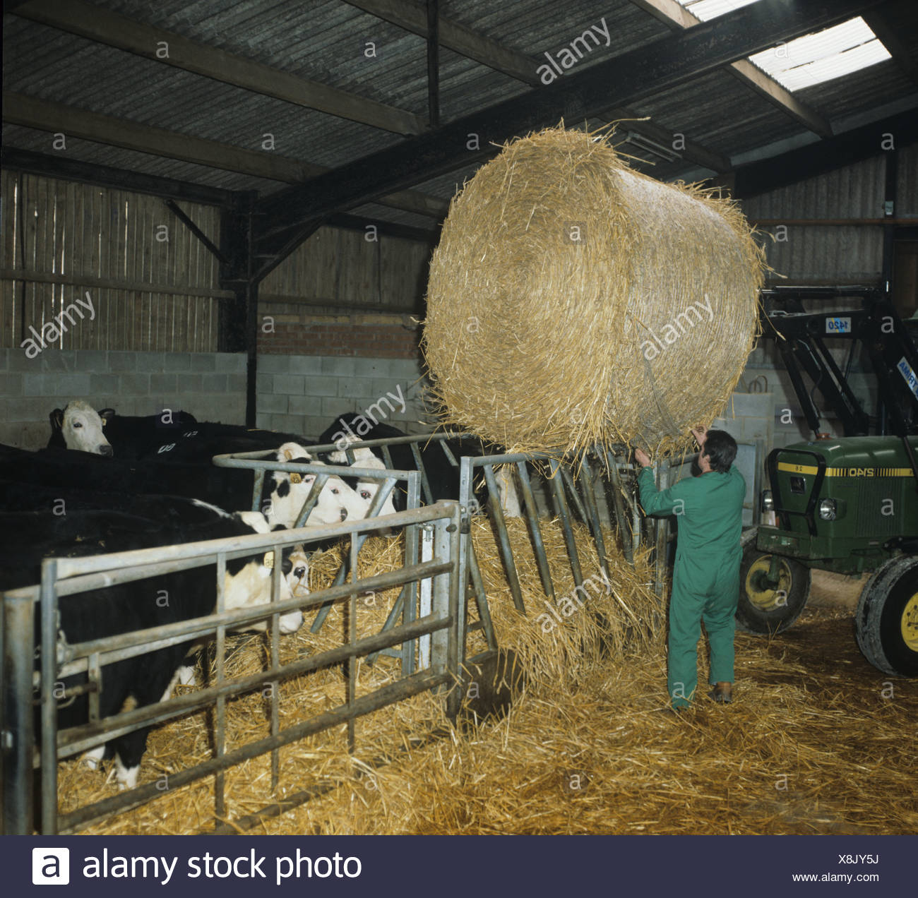 Straw Bale Farmer High Resolution Stock Photography and Images - Alamy