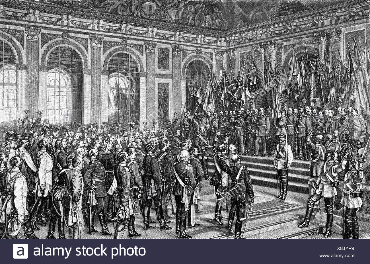 Proclamation Of The German Empire Stock Photos & Proclamation Of The ...