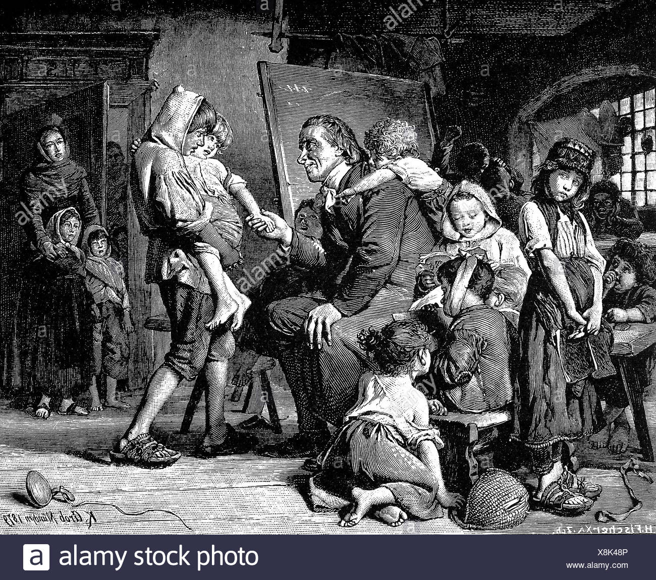 School 19th Century High Resolution Stock Photography and Images - Alamy