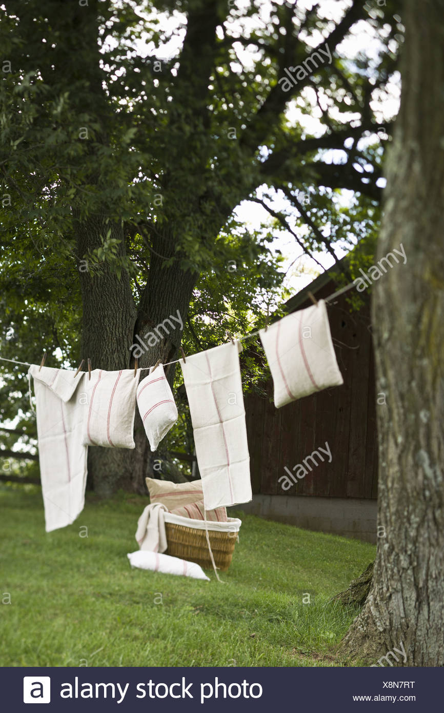 Garden Washing Line High Resolution Stock Photography and Images - Alamy