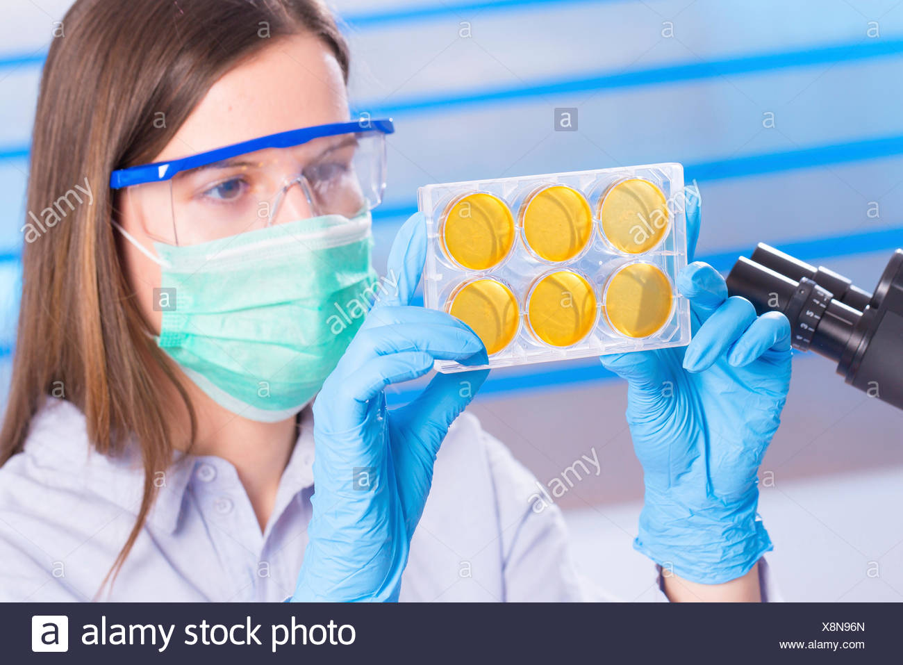 Scientist Wearing Protective Goggles High Resolution Stock Photography ...