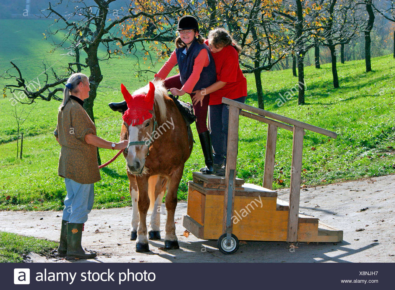 Mounting Horse High Resolution Stock Photography and Images - Alamy