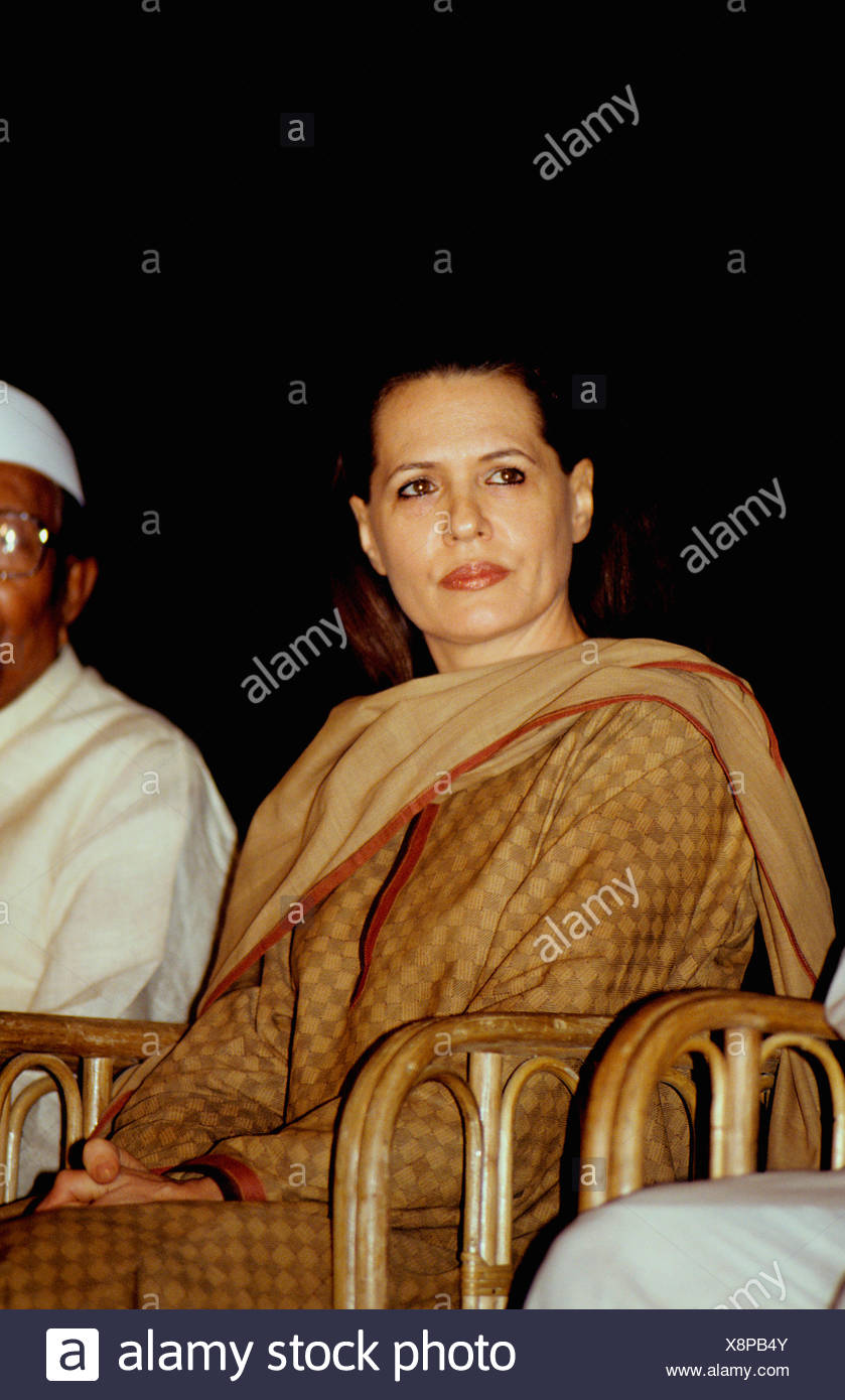 Congress President Sonia Gandhi High Resolution Stock Photography and ...