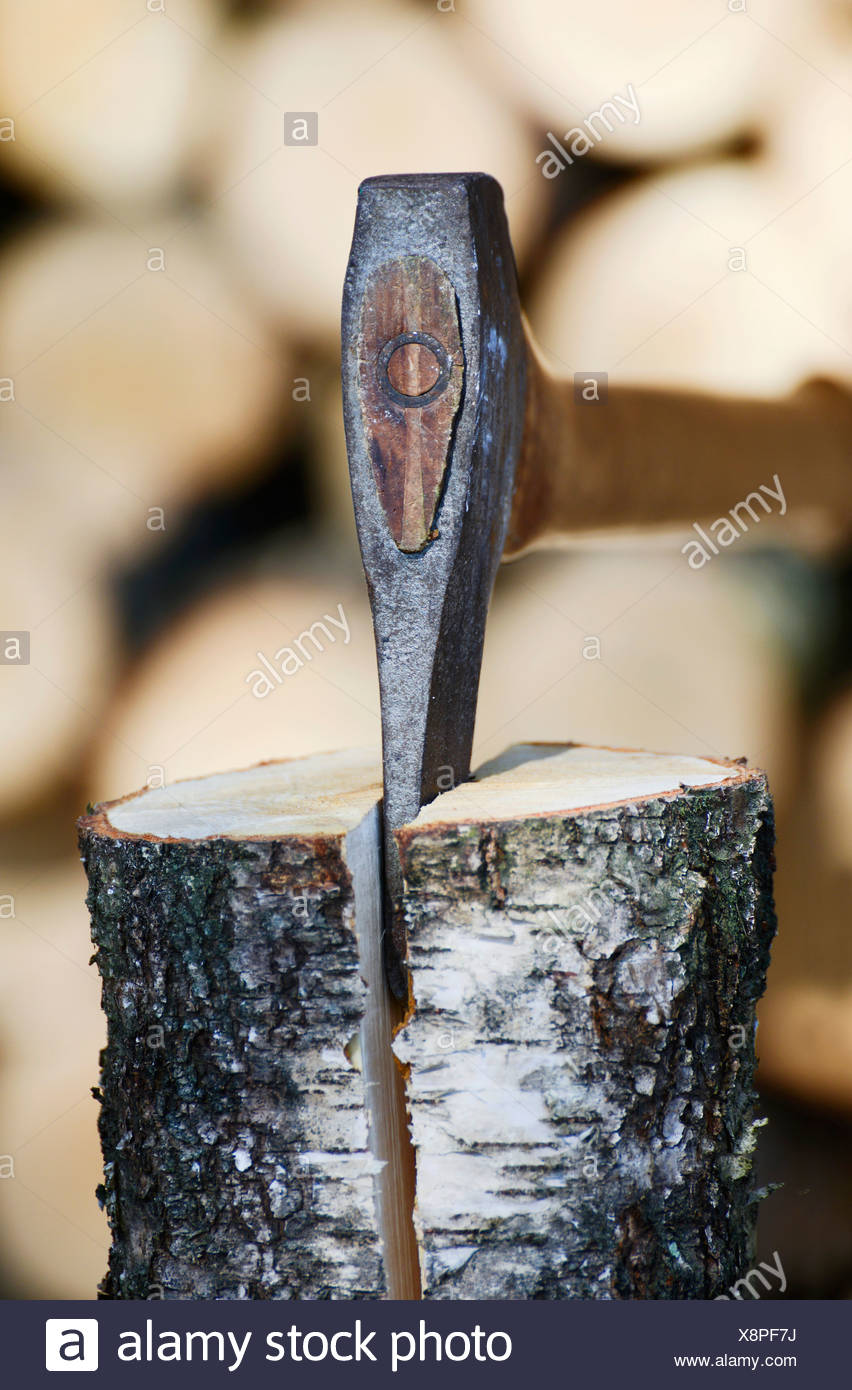 Firewood And Axe Stock Photos & Firewood And Axe Stock Images - Alamy