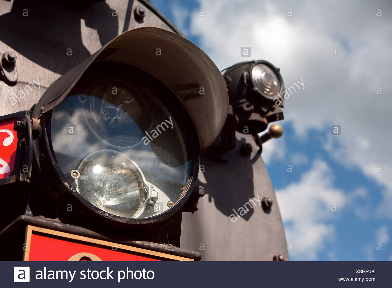 Front Steam Engine Locomotive Light Stock Photos & Front Steam Engine ...