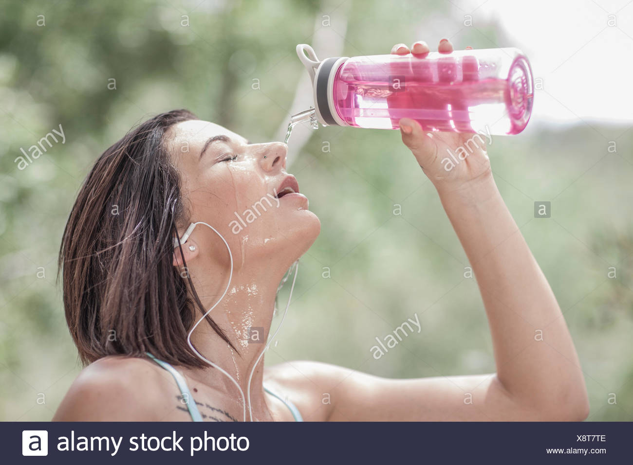 Hair Over Face High Resolution Stock Photography and Images - Alamy