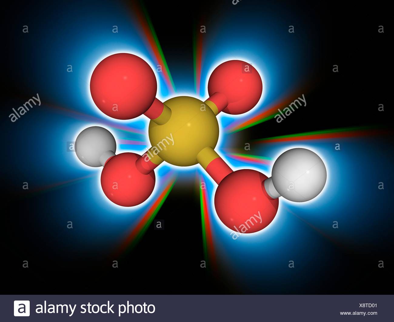 Molecular Model Sulphuric Acid High Resolution Stock Photography and ...