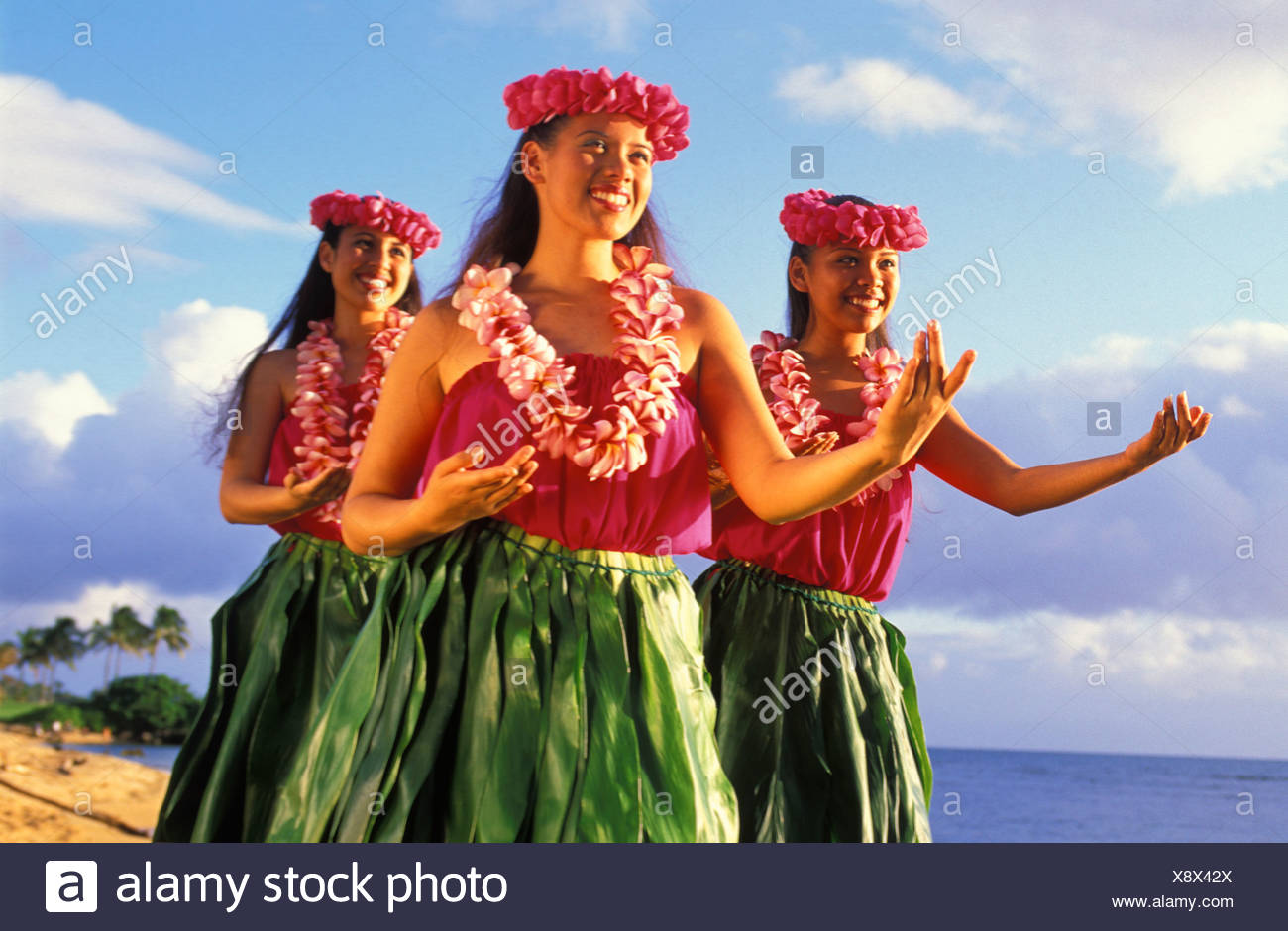 Hula Hawaii Girls High Resolution Stock Photography and Images - Alamy