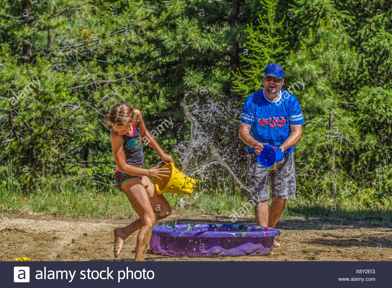 Family Water Fight Stock Photos & Family Water Fight Stock Images - Alamy