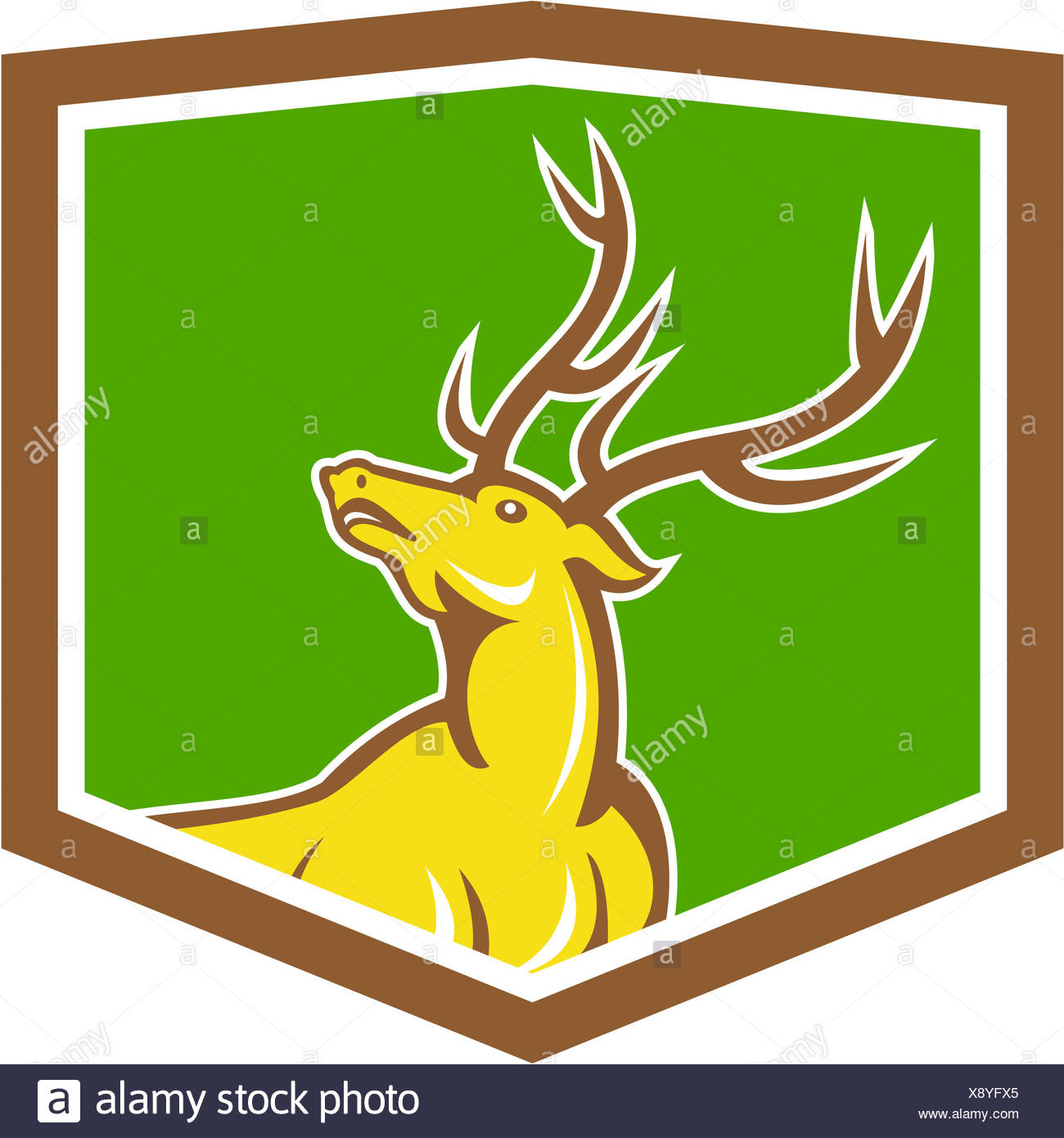 Cartoon Stag Head High Resolution Stock Photography and Images - Alamy